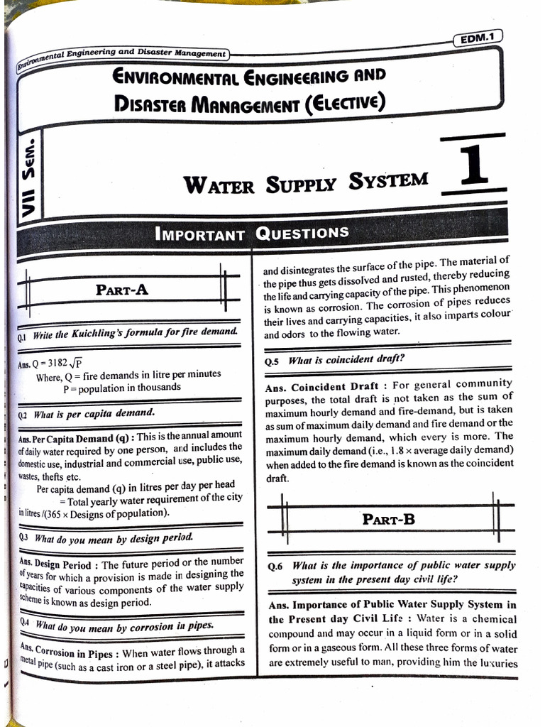 Environmental Engineering NK (Solved Questions) | PDF