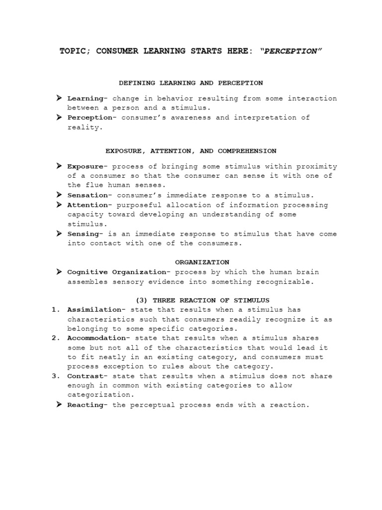 Group 4 Consumers Behavior | PDF | Reinforcement | Classical Conditioning