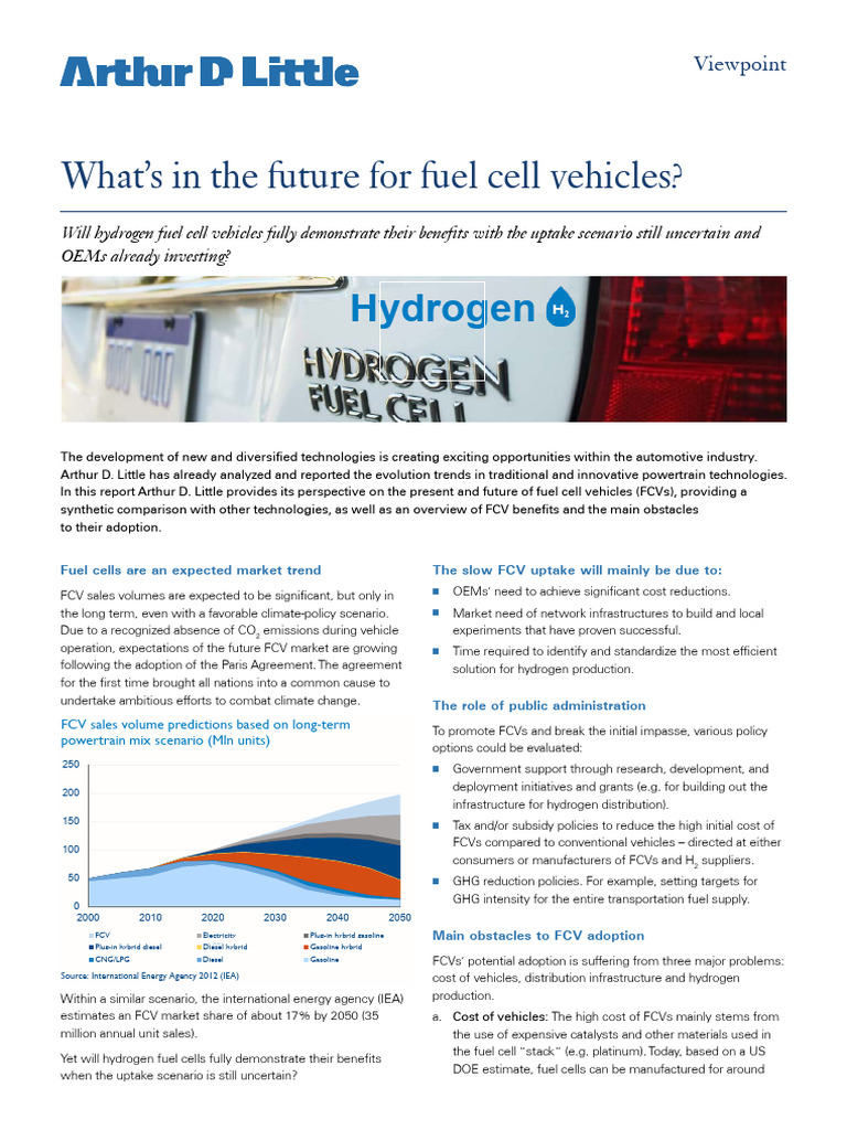 ADL_Future of Fuel cell vehicles | PDF | Plug In Hybrid | Fuel Cell