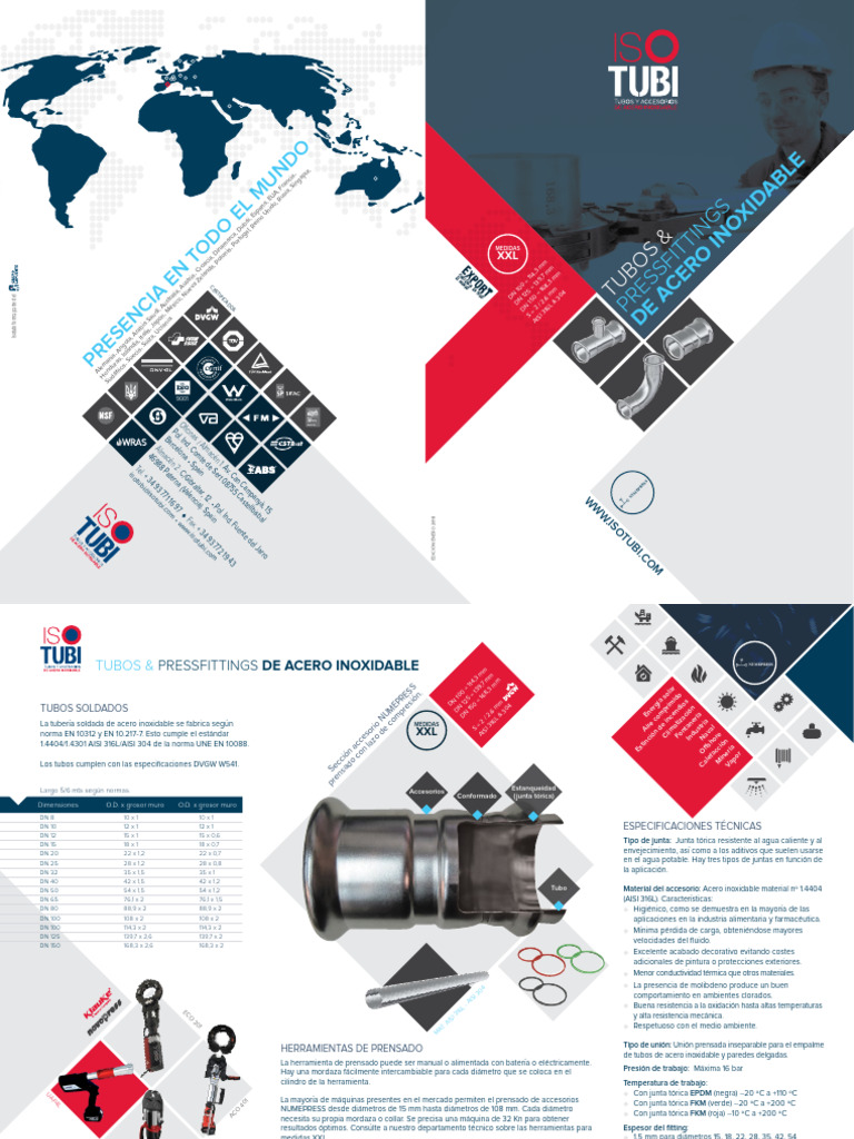 Isotubi Diptic Es | PDF | Ciencias fisicas | Sector secundario de la economía