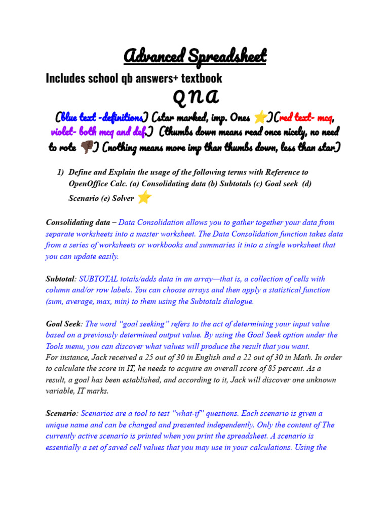 Advanced Spreadsheet | PDF | Hyperlink | Spreadsheet