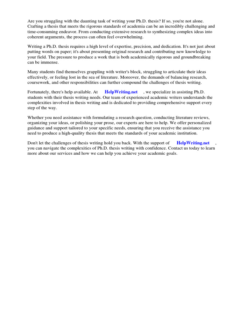 Phd Thesis Writing Course Pdf Thesis Doctor Of Philosophy