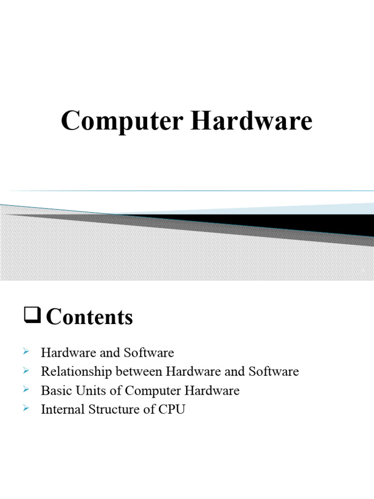 Lecture 2 | PDF | Computer Hardware | Input/Output