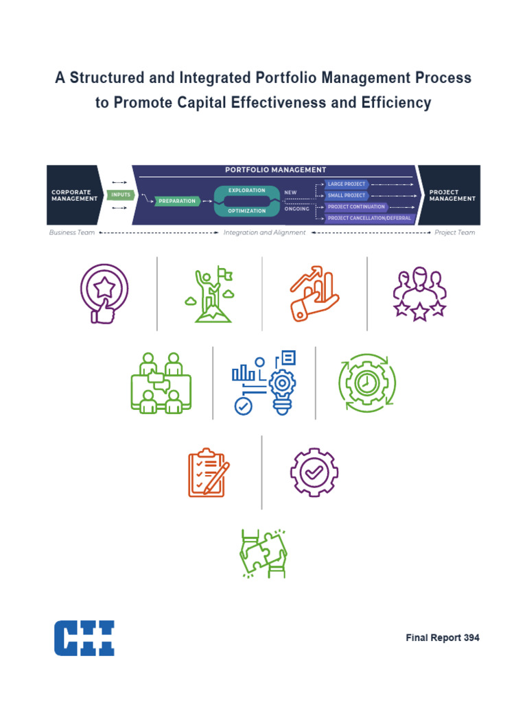 CII FR_394 Portfolio Management Process | PDF | Project Management | Goal
