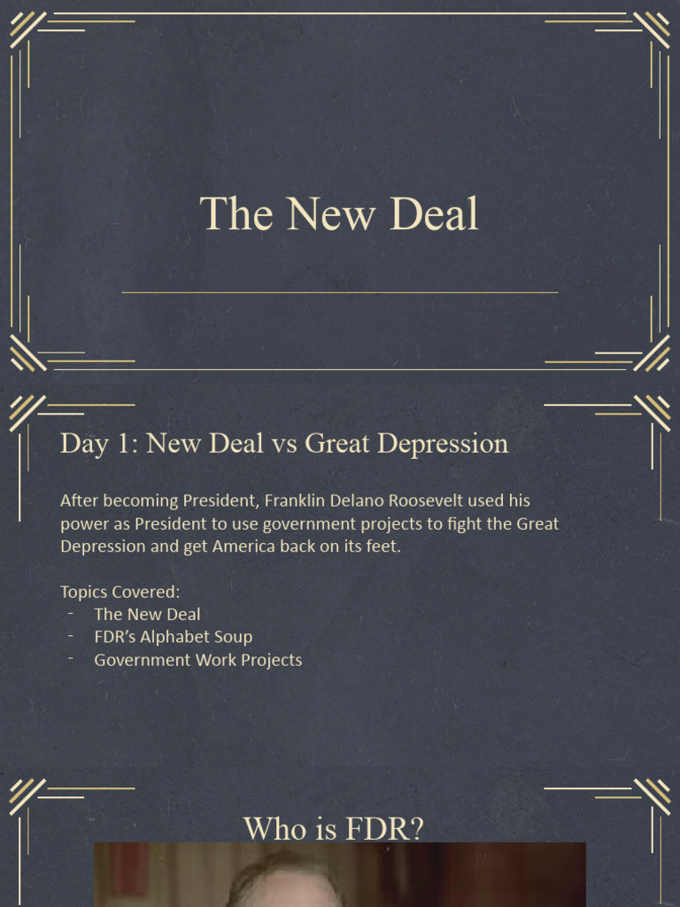 The New Deal | Download Free PDF | New Deal | Franklin D. Roosevelt