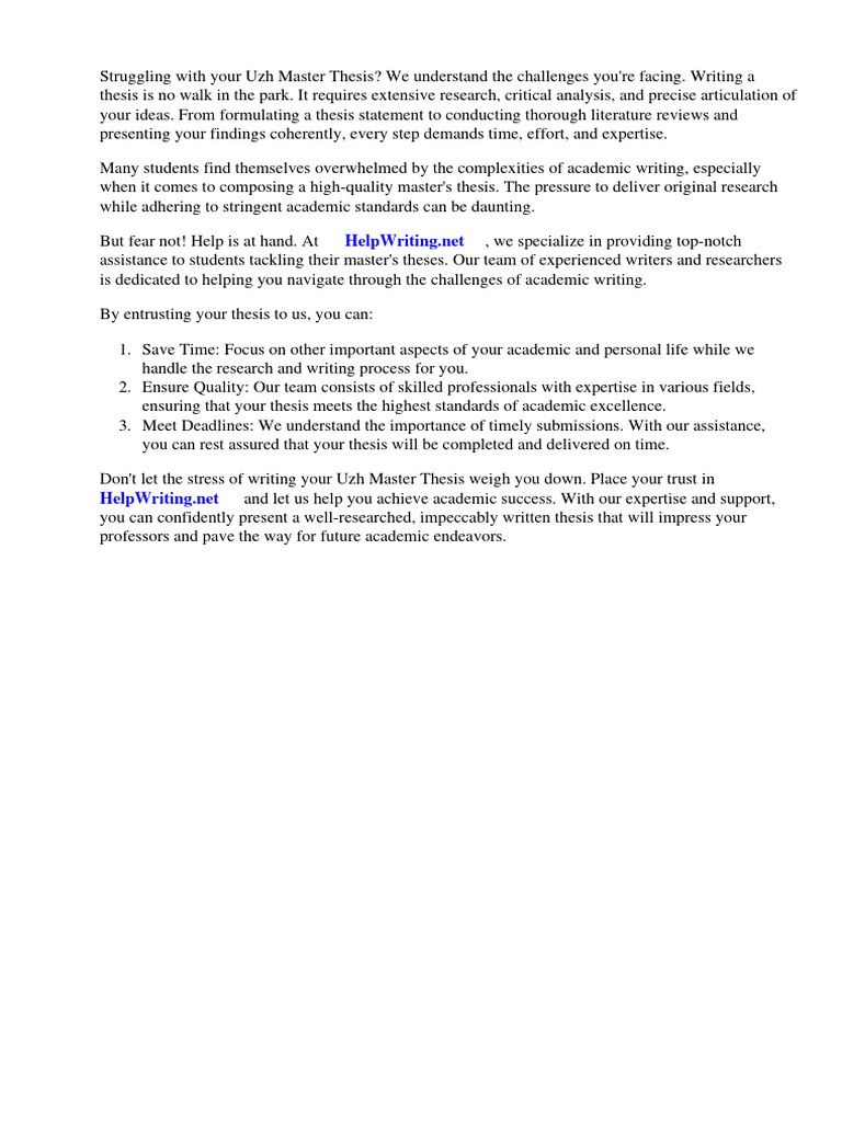 Uzh Master Thesis | PDF | Mathematics | Algebra