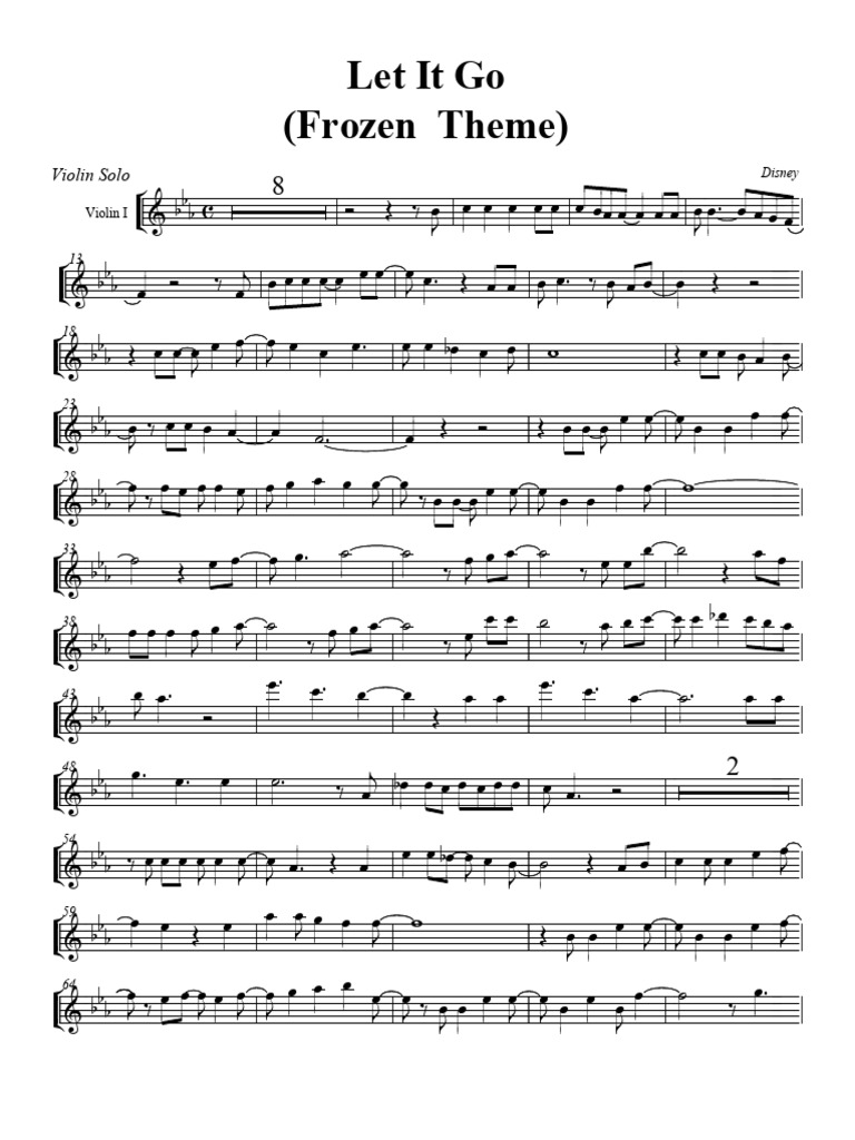 Let It Go - Frozen | PDF