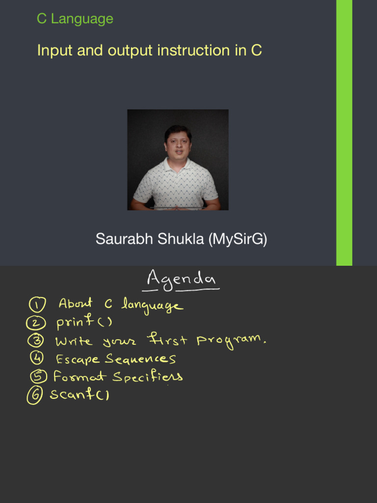 7 Input and Output in C Language Lyst7377 | PDF | C (Programming Language) | Function (Mathematics)