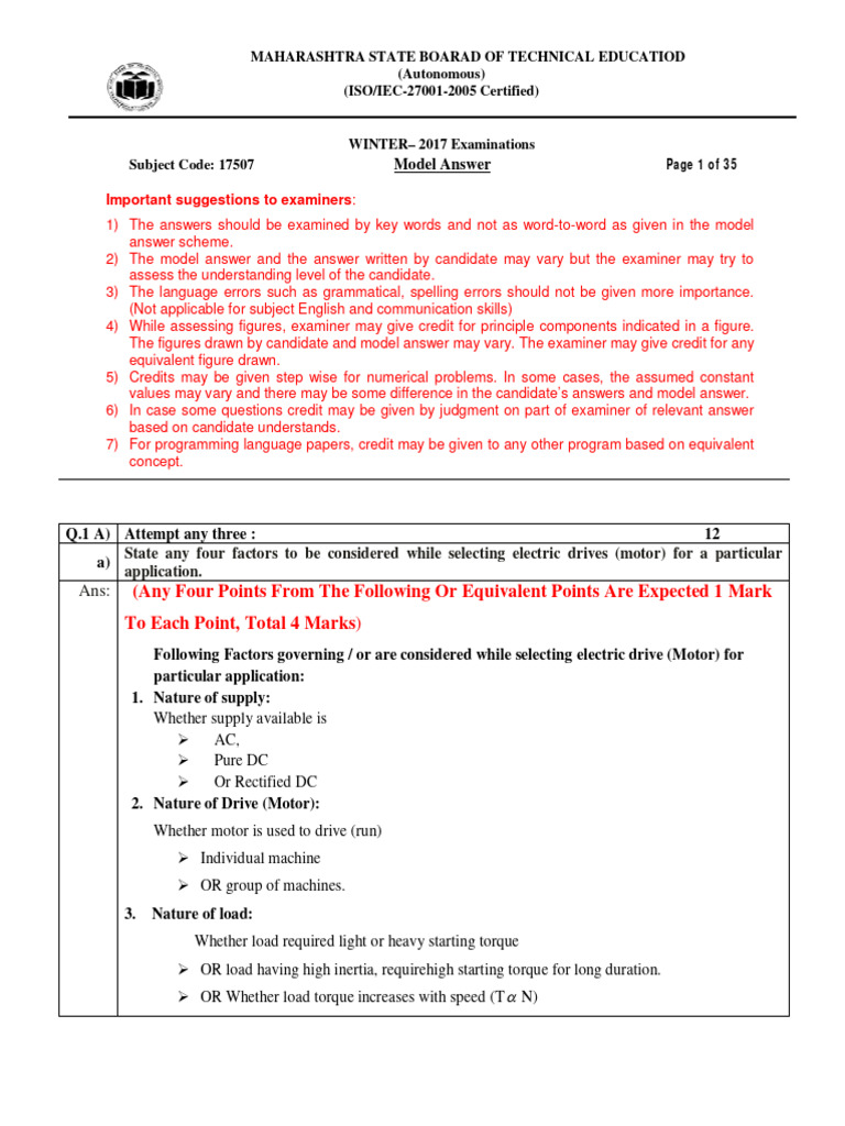 2017 Winter Model Answer Paper | PDF | Welding | Construction