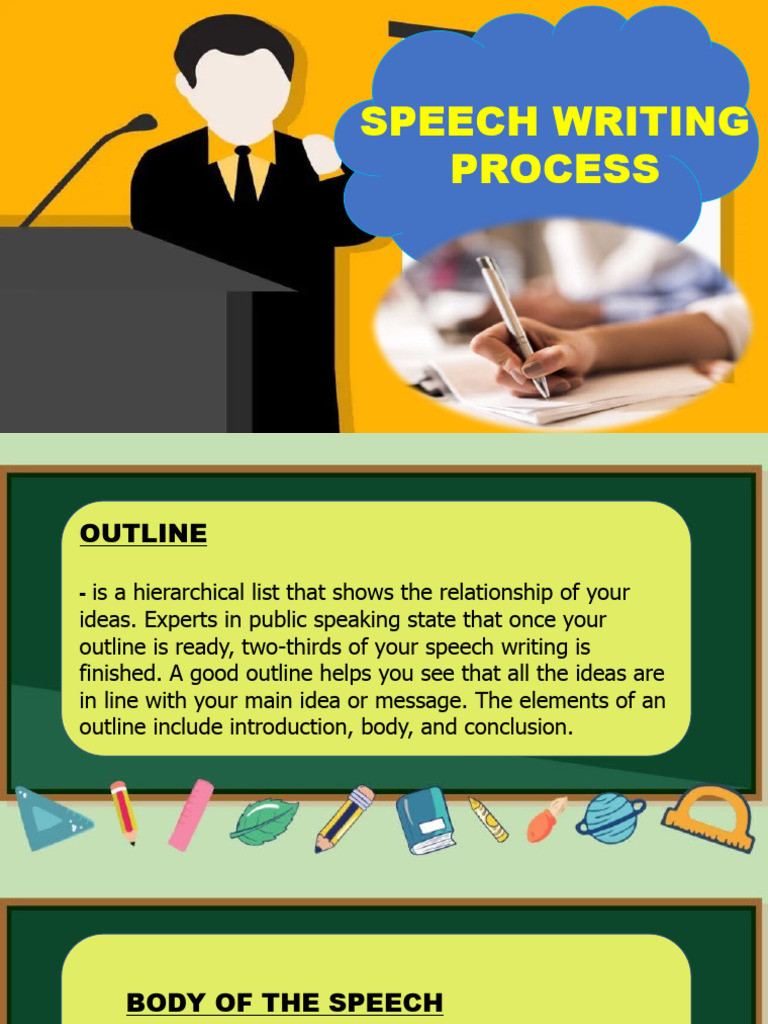 SPEECH WRITING PROCESS.. | PDF | Public Speaking | Linguistics