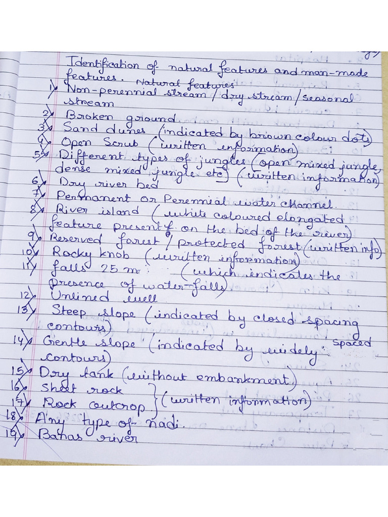 Natural and Man-Made Features | PDF