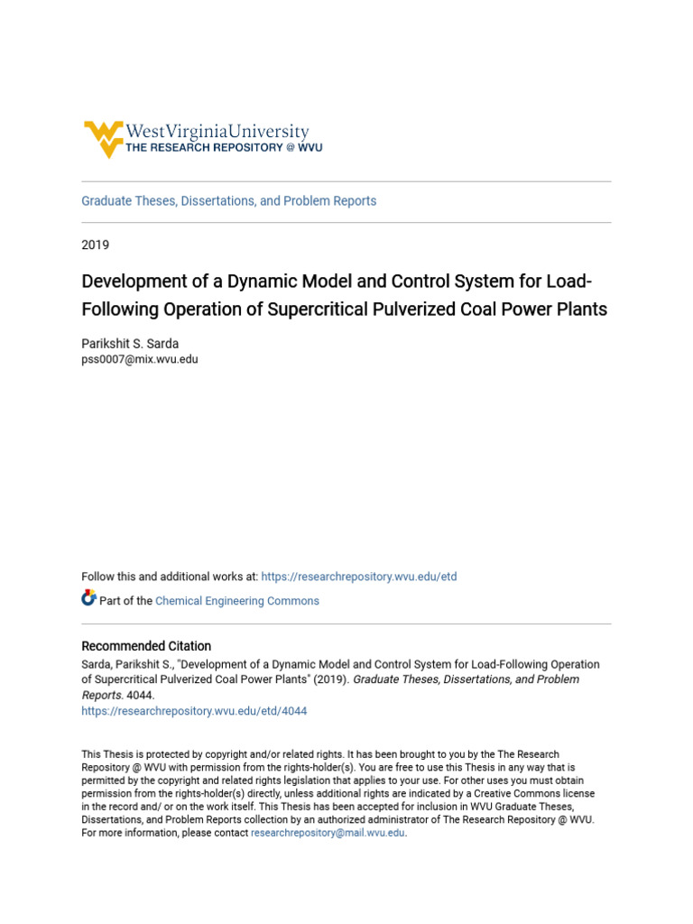 Development of A Dynamic Model and Control System For Load-Follow | PDF ...