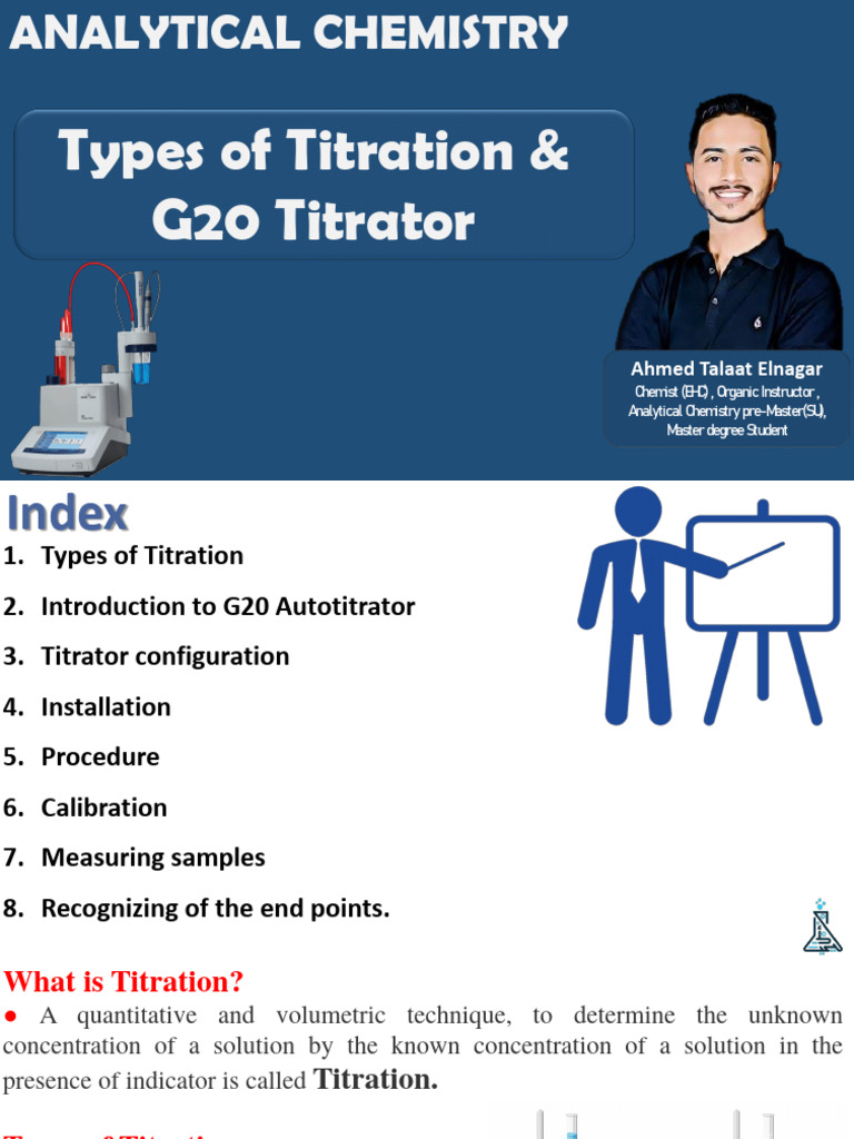 Autotitrator | PDF | Titration | Chemistry