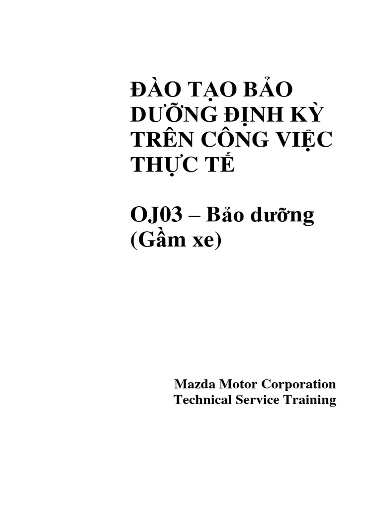 OJ03 - Maintenance (Chassis) - VN | PDF