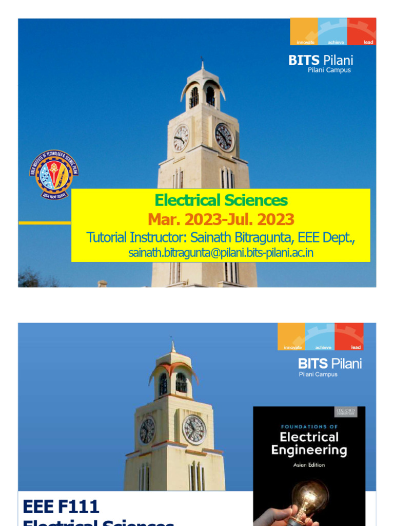 BITS Pilani ES2023 Tut14 v2 | PDF | Operational Amplifier | Amplifier