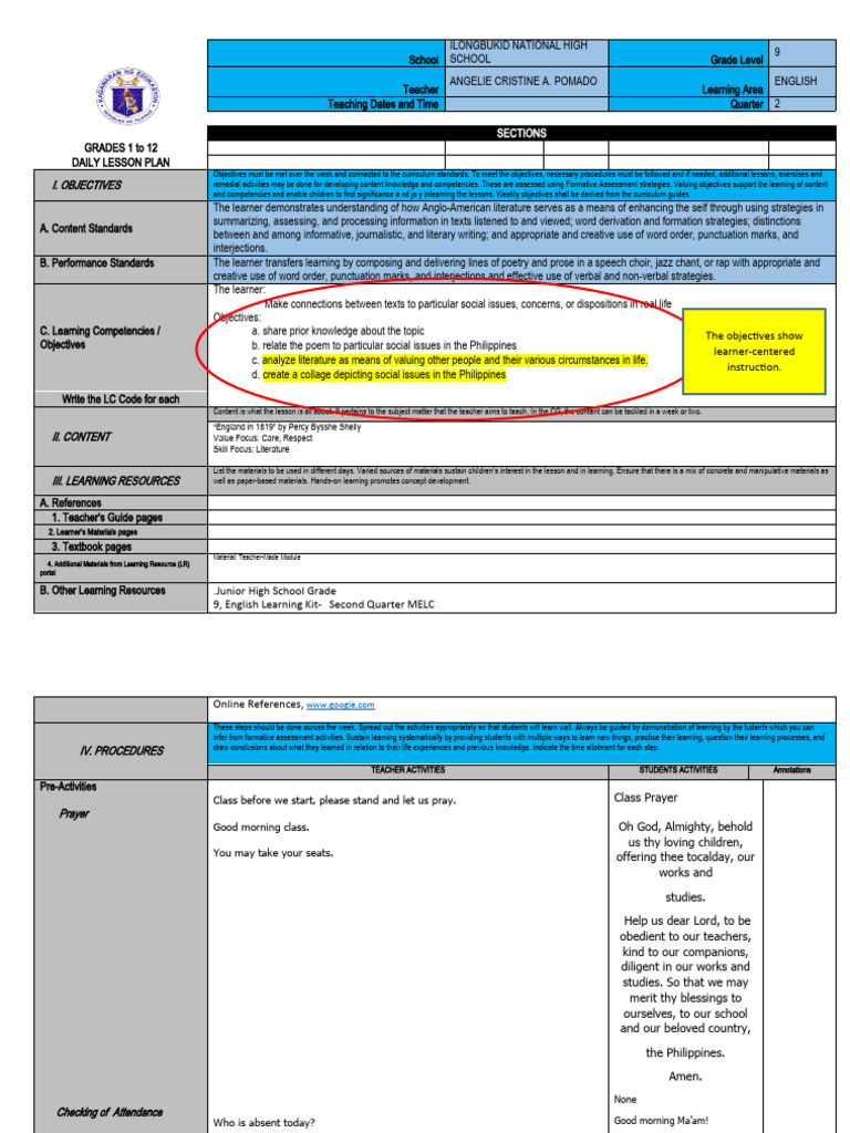 Pomado - Co DLP 2 | PDF | Learning | Teachers