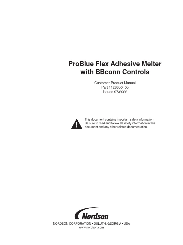 05 ProBlue Flex Adhesive Melter With BBcon Controls | PDF | Pump ...