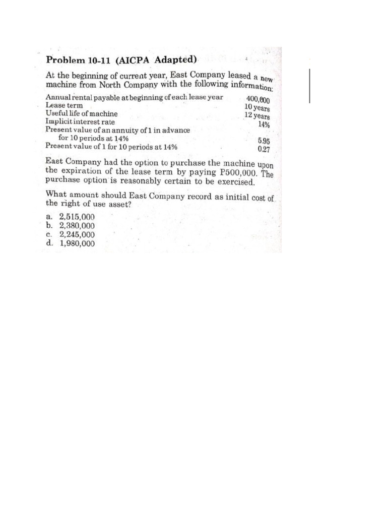 Leases (Sample Problems) | PDF | Lease | Depreciation