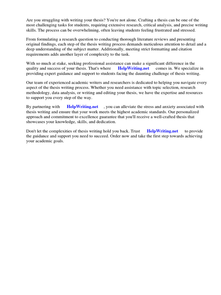 Thesis Writing Guide | PDF | Thesis | Essays