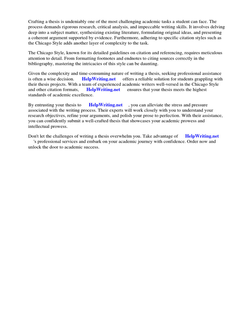 Thesis Reference Chicago Style | PDF | Citation | Note (Typography)