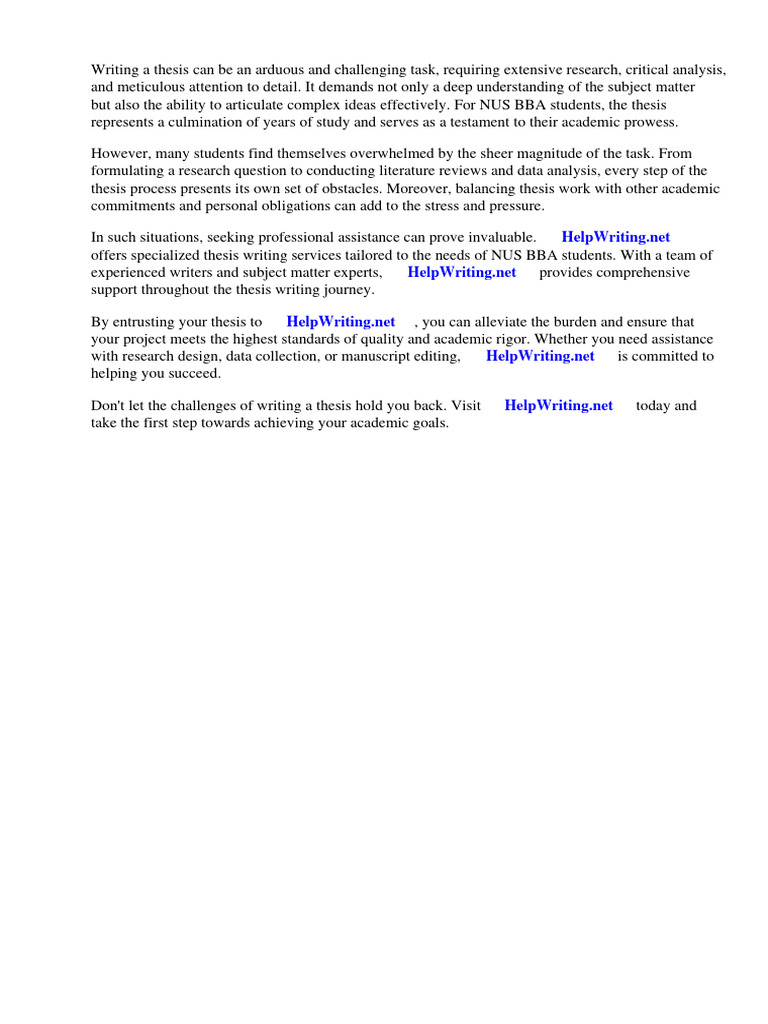 Nus Bba Thesis | Download Free PDF | Spain | Macroeconomics