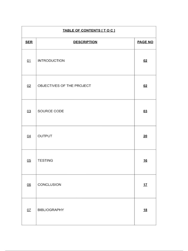 Computer Science 01 Project | PDF