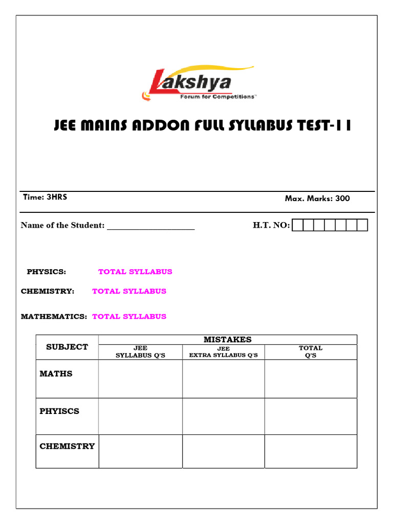 Mains Addon Test 11 Pdf Electromagnetic Radiation Electronvolt