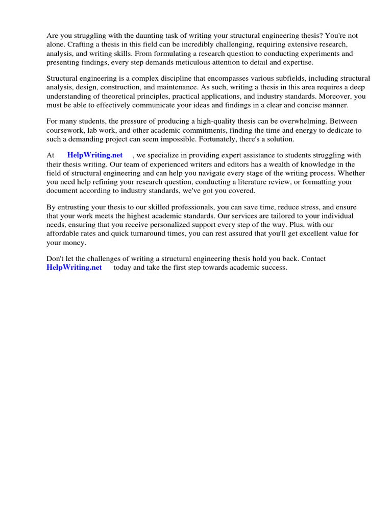 Structural Engineering Thesis Sample Pdf Engineering Graph Theory 8403