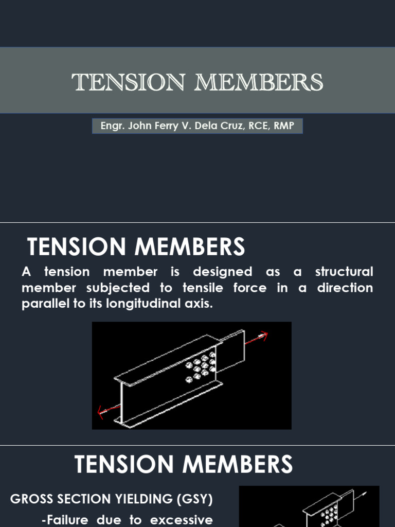 Tension Members | PDF | Fracture | Solid Mechanics