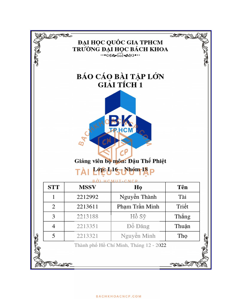 btl gt1 thầy Phiệt | PDF
