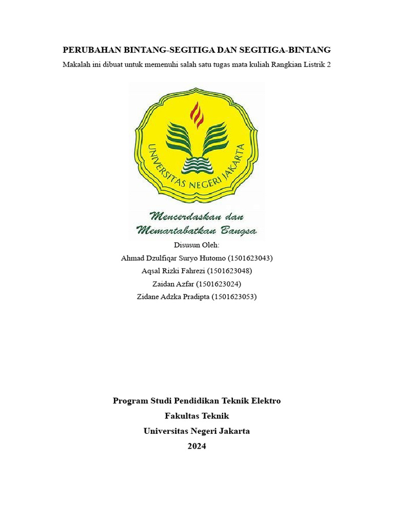 ER-EL2 - Kelompok 4 - Star-Delta | PDF