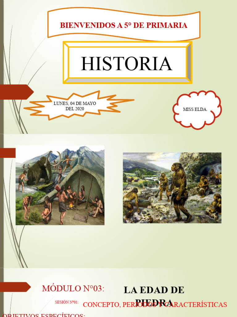 LA EDAD DE PIEDRA | PDF | Edad de Piedra | Paleolítico