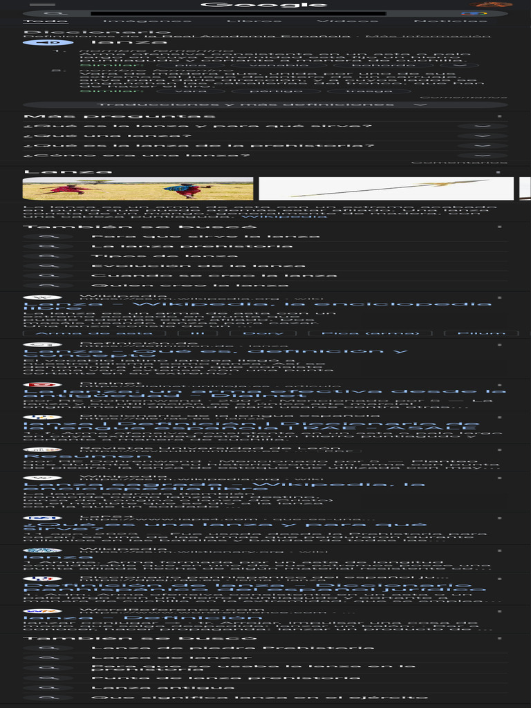 Definición y Uso de la Lanza | PDF | Lanza | Armas cuerpo a cuerpo