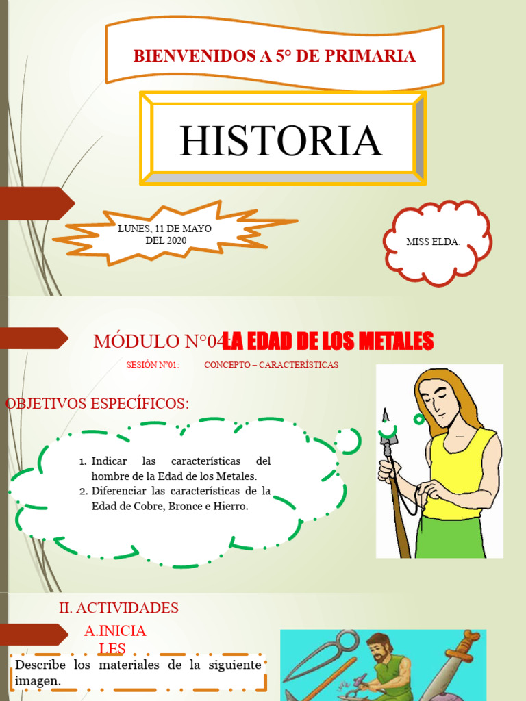 Historia Edad de Los Metales. | PDF