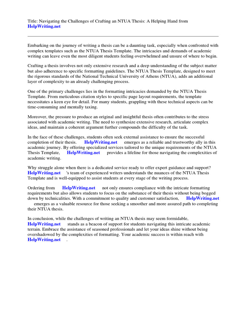 Ntua Thesis Template | PDF | Thesis | Essays