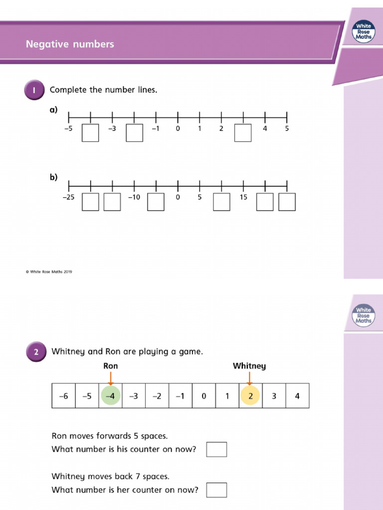 PPT11 Negative Numbers | PDF
