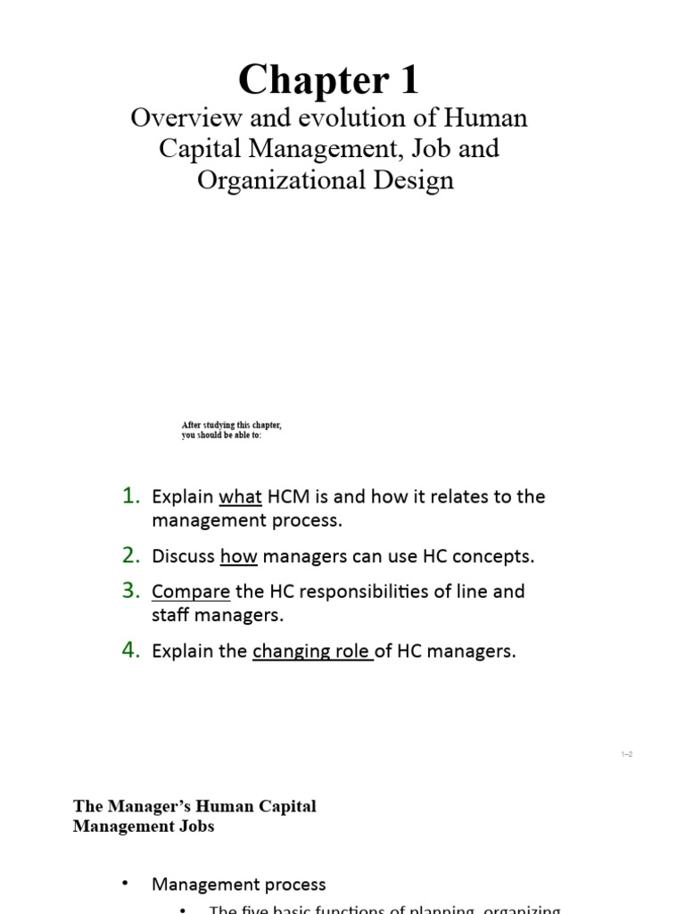 Human Capital Management Overview | PDF | Human Resource Management ...