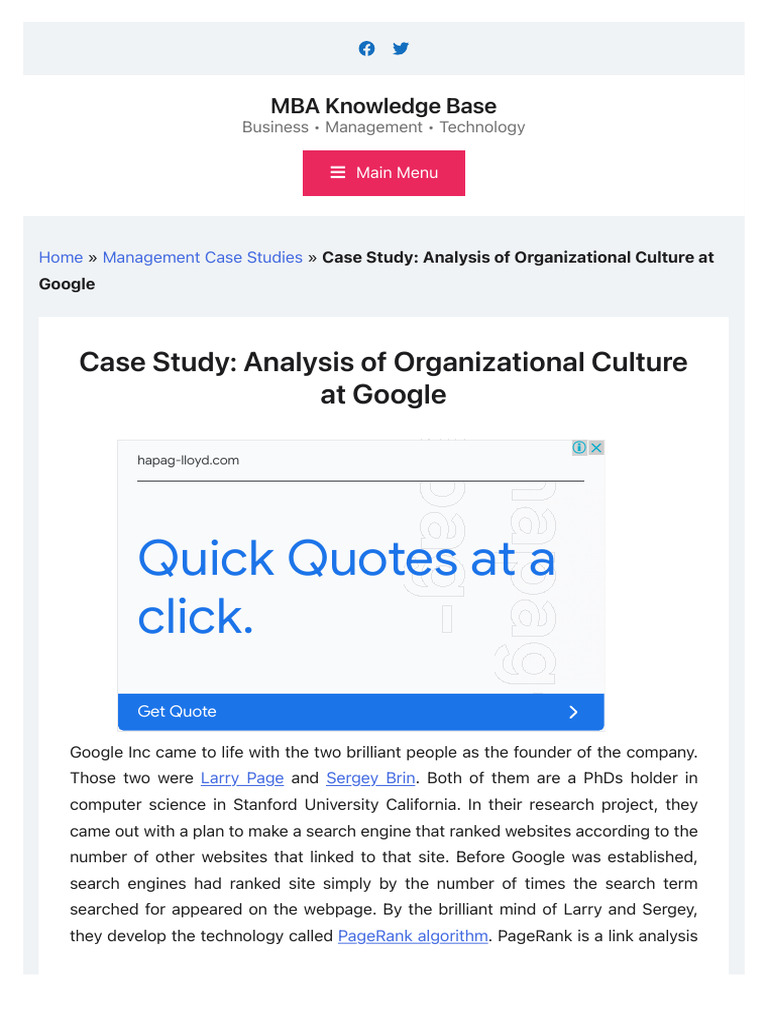 Google Case Study | PDF | Employment