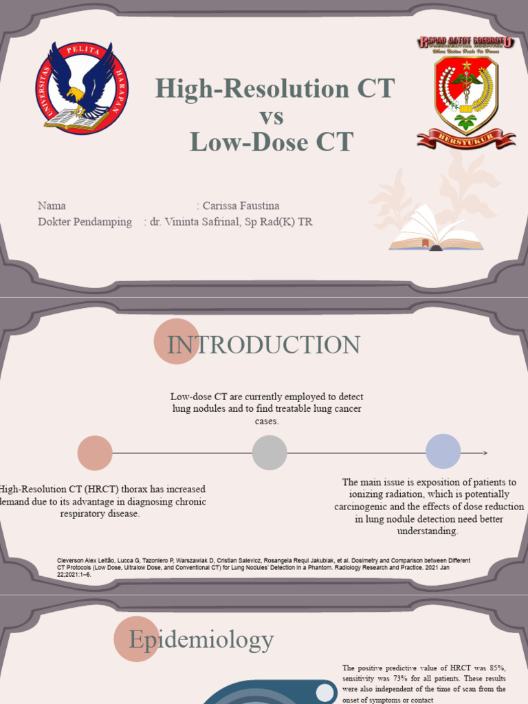 HRCT Thorax Protocol Vs Low Dose CT | PDF | Ct Scan | Medical Imaging