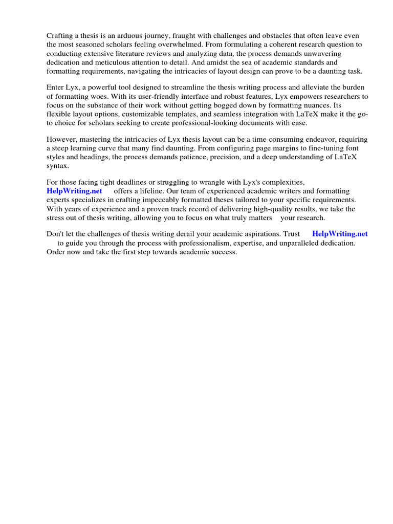 Lyx Thesis Layout | PDF | Thesis | Page Layout