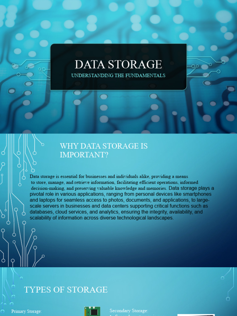 Data Storage | PDF