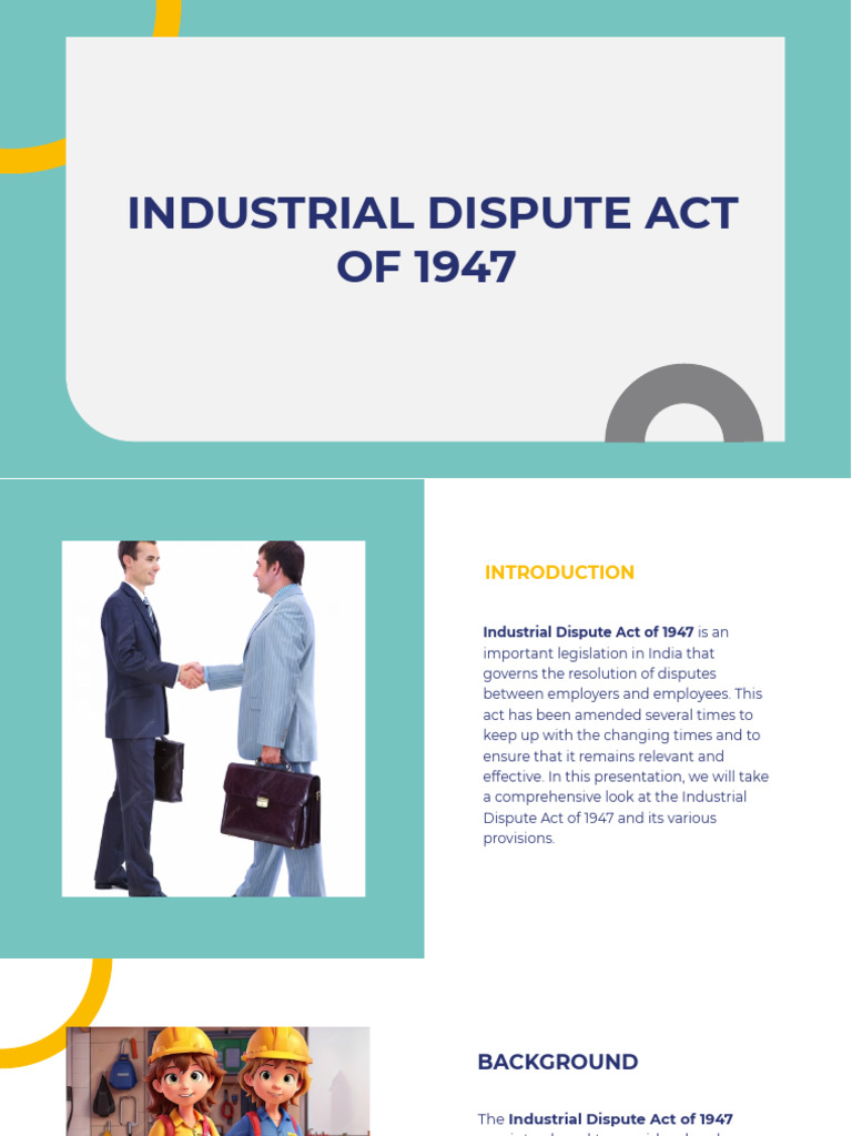 Wepik Understanding The Industrial Dispute Act of 1947 A Comprehensive ...