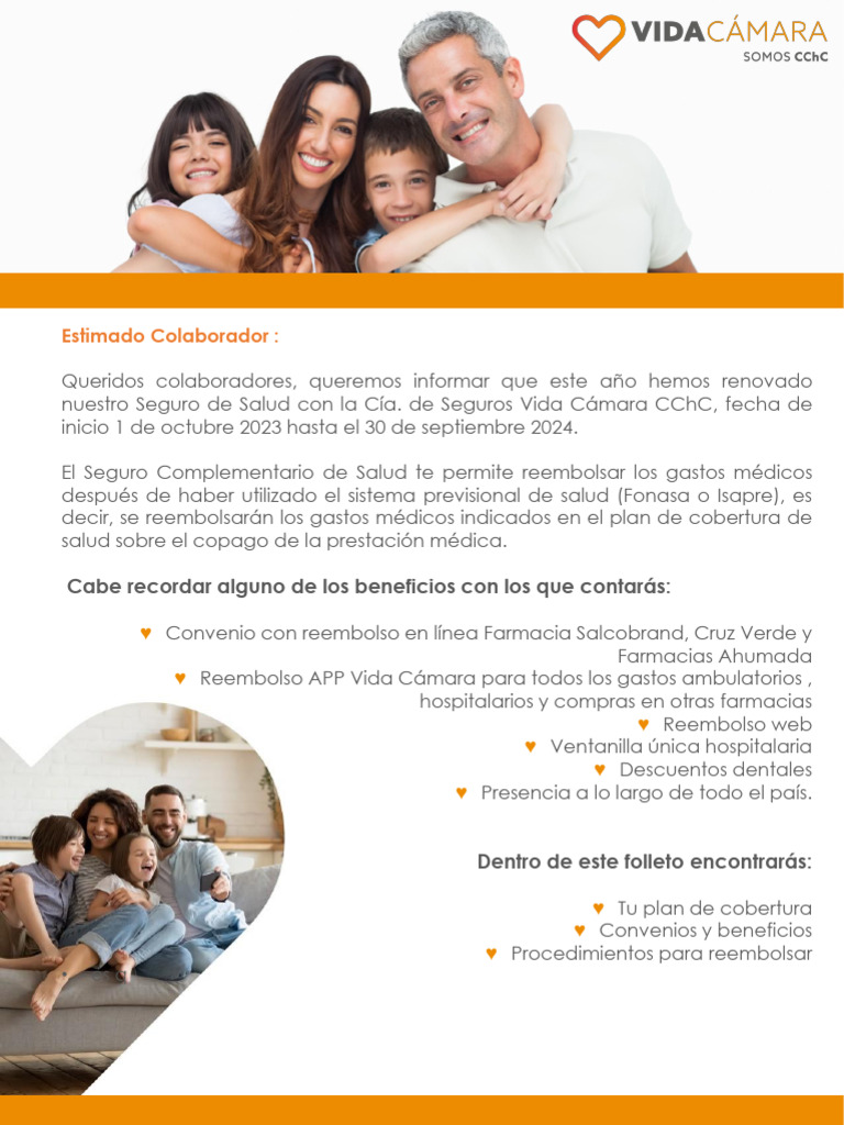 Beneficios del Seguro Vida Cámara 2023 | PDF | Farmacia | Medicina