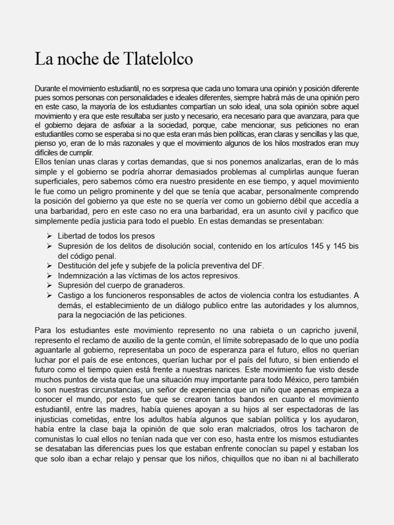 La noche de Tlatelolco - Copia | PDF