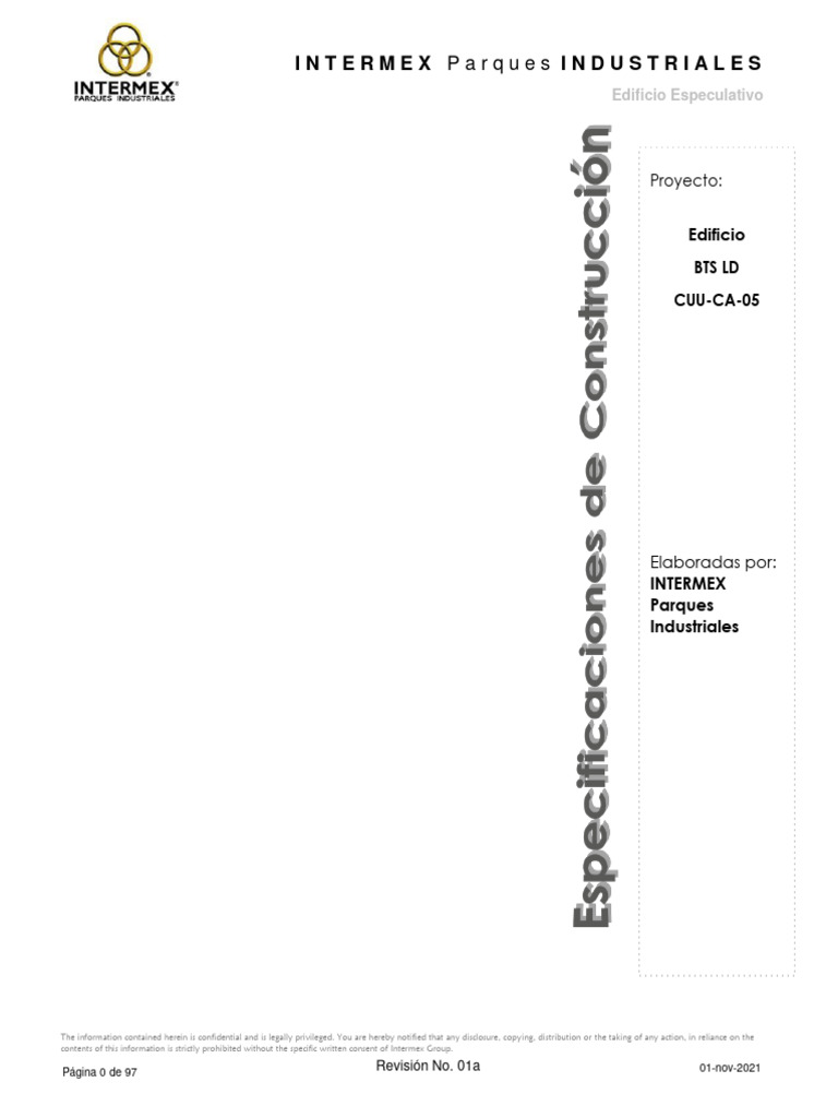 Especificaciones CUU CA 05 BTS LD | PDF | Contratista general | Bienes ...