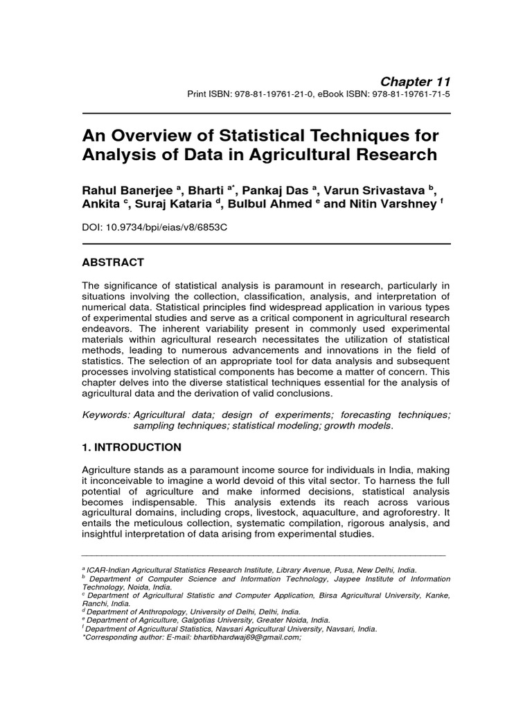 Bharti_2023_BP_6853C (1) | PDF | Experiment | Statistics