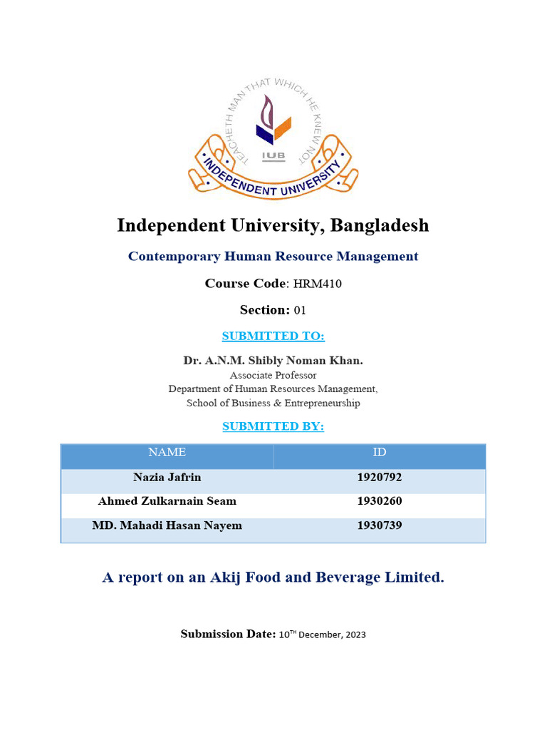 Akij Food & Beverage Marketing Report | PDF | Brand | Advertising