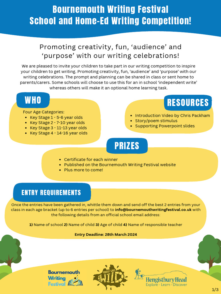 Bournemouth Writing Competition 2024 | PDF | Foreign Language Studies