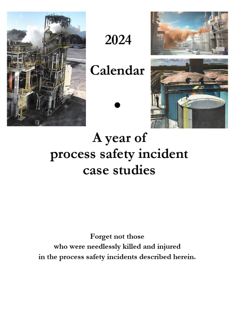 2024 Calendar of Process Safety Incident Case Studies | PDF | Petroleum | Water