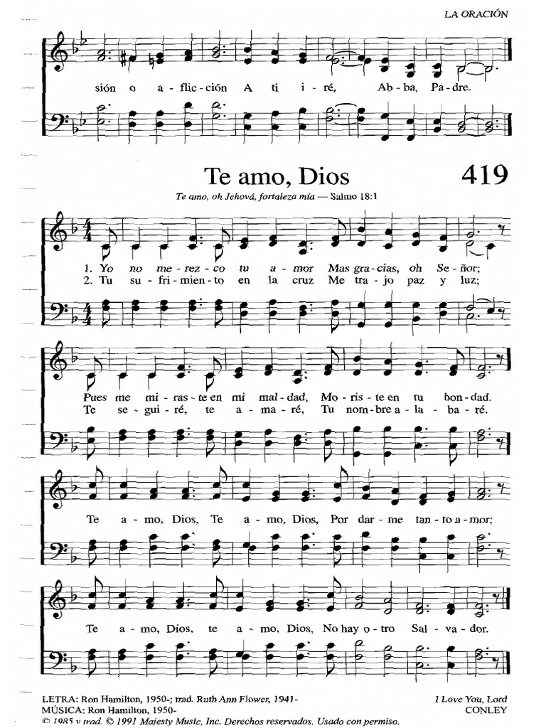Te Amo, Dios | PDF